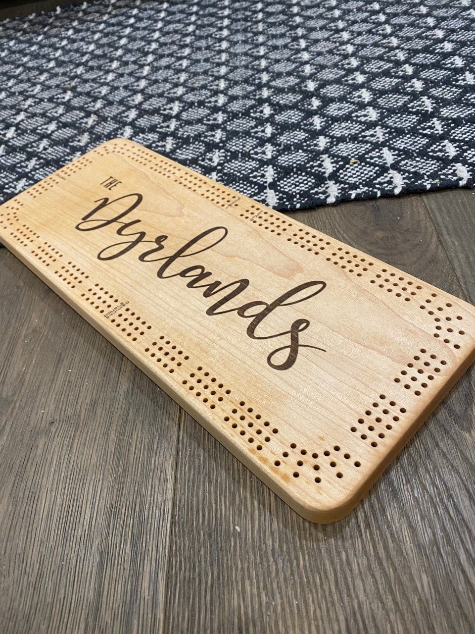Personalized Long Cribbage Board | Shelby & Jun Woodworking ...
