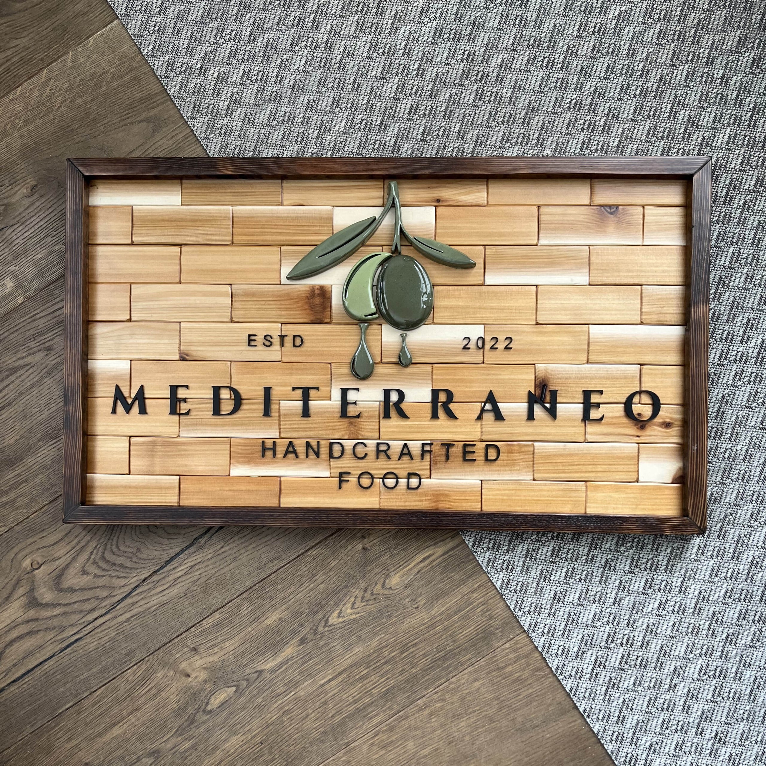 12 x 24 Cedar backer, Logo Sign or Family Name Sign | Shelby & Jun ...