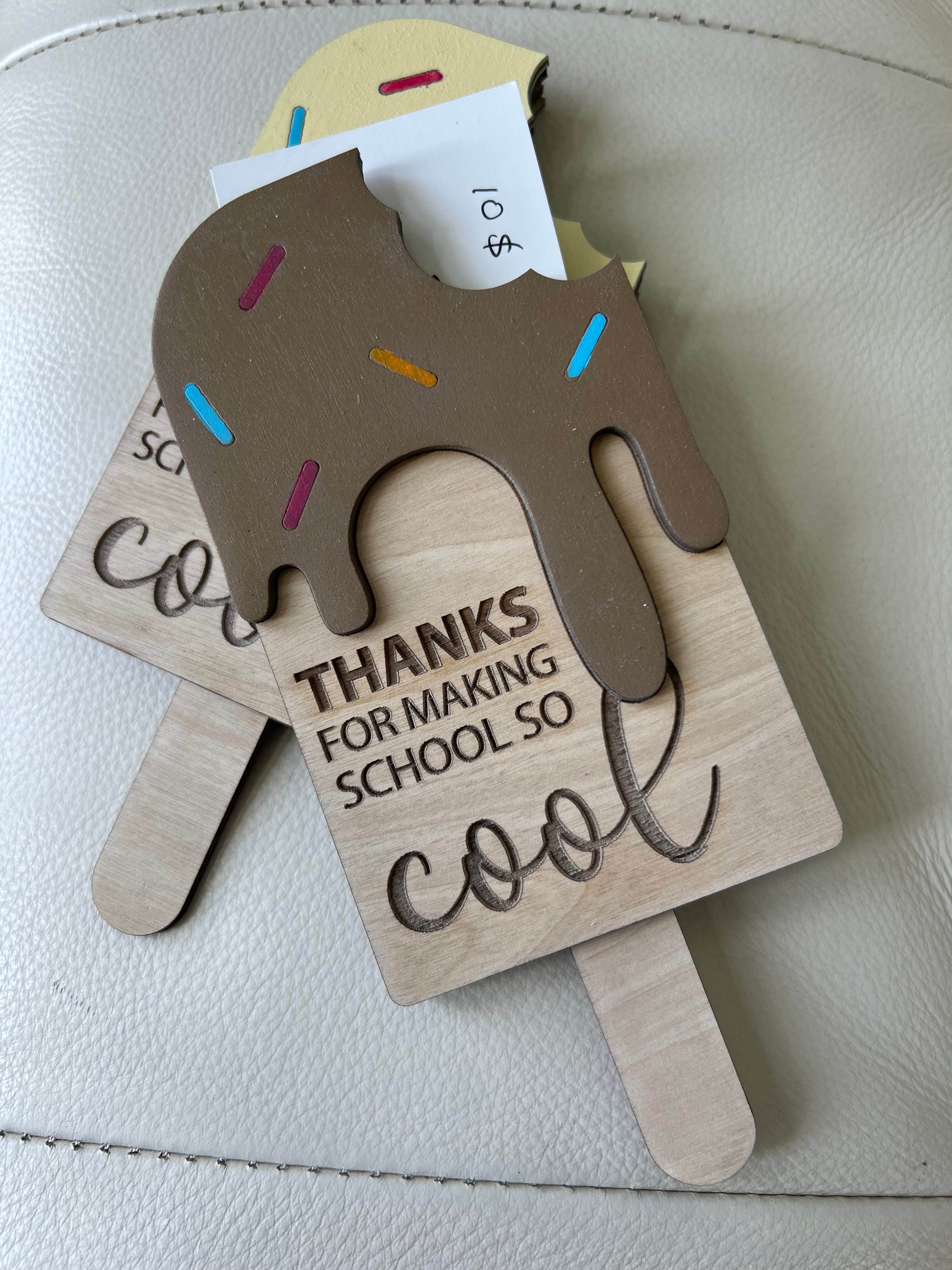 Teacher Appreciation - Popsicle Gift Card Holder | Shelby & Jun ...